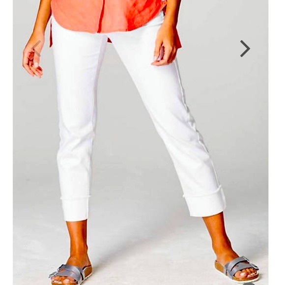 J. Jill | Pants & Jumpsuits | Nwt J Jill White Highrise Denim Cuffed ...